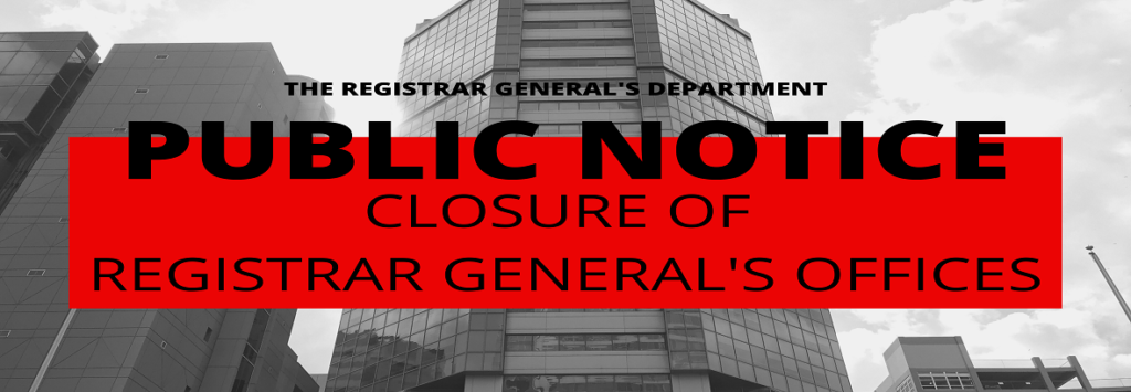 District Registrar and Sub-Office Closure – Office of The Attorney ...