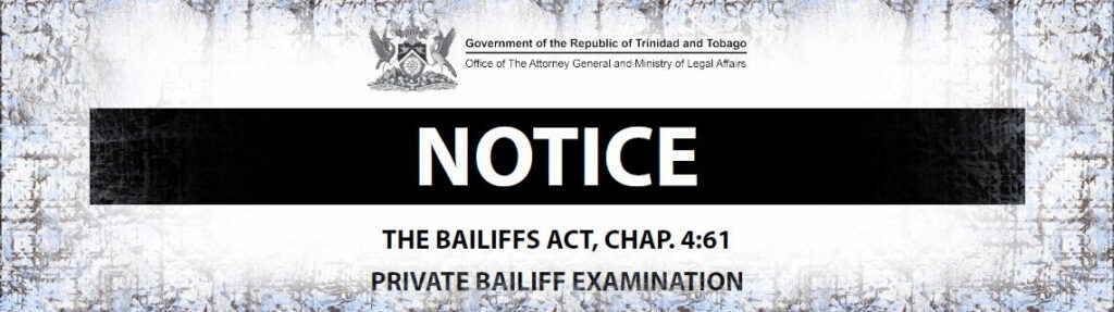 Private Bailiff Examination 2025 – Office of The Attorney General and ...